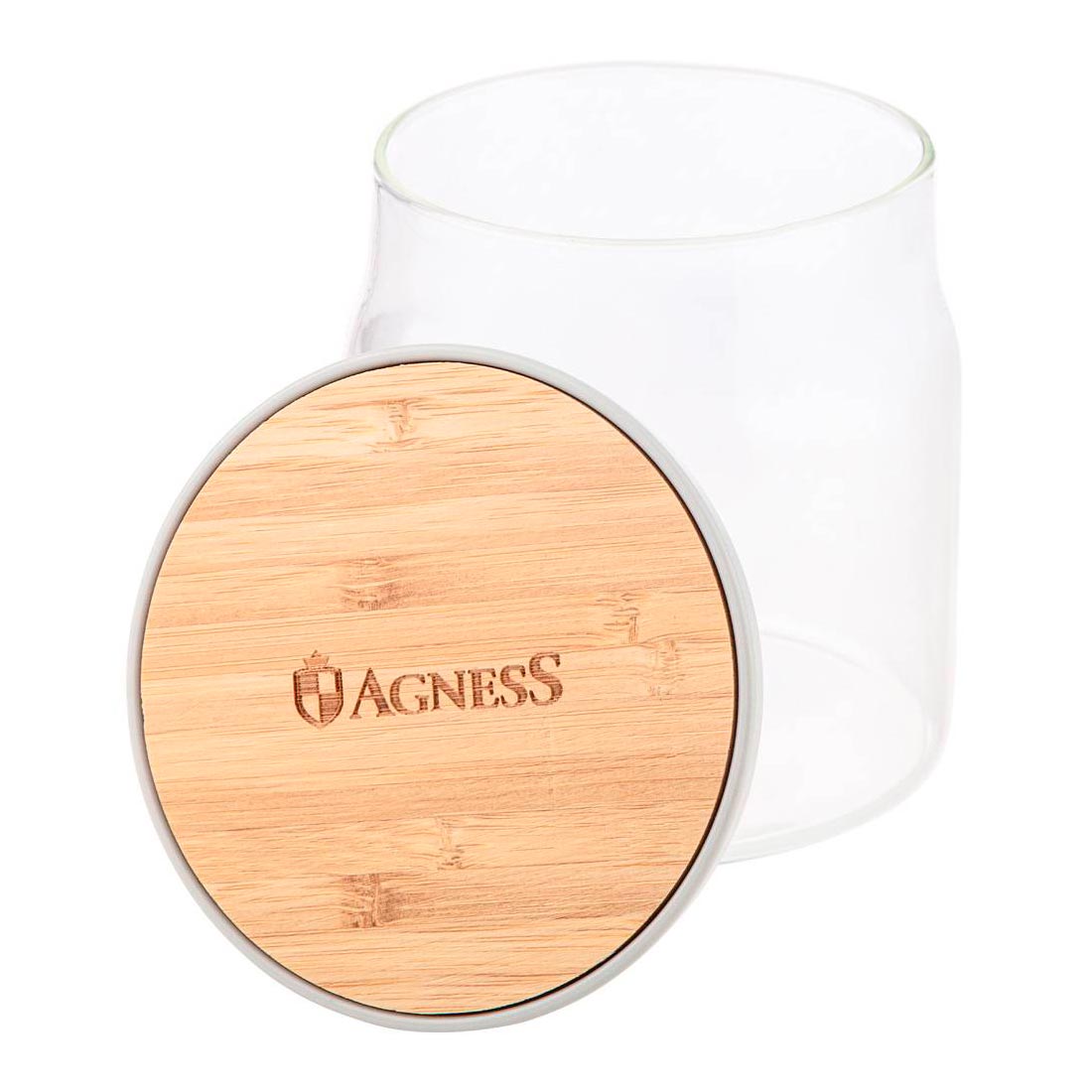 Банка для пищевых продуктов Agness Native 400 мл 886-101 ⚡️купить по ...
